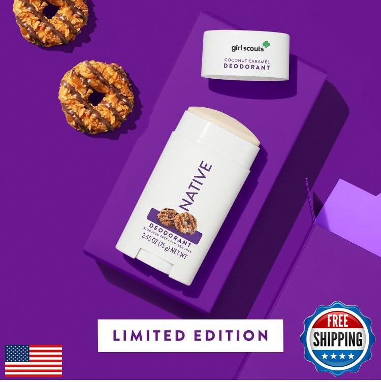 Native Limited Edition Girl Scout Coconut Caramel Cookie Deodorant - 2 ...