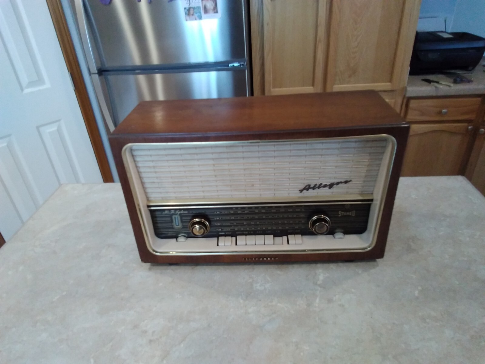 TELEFUNKEN Allegro SUPERHETERODYNE Tube Radio. 5083 w Stereo VINTAGE | eBay