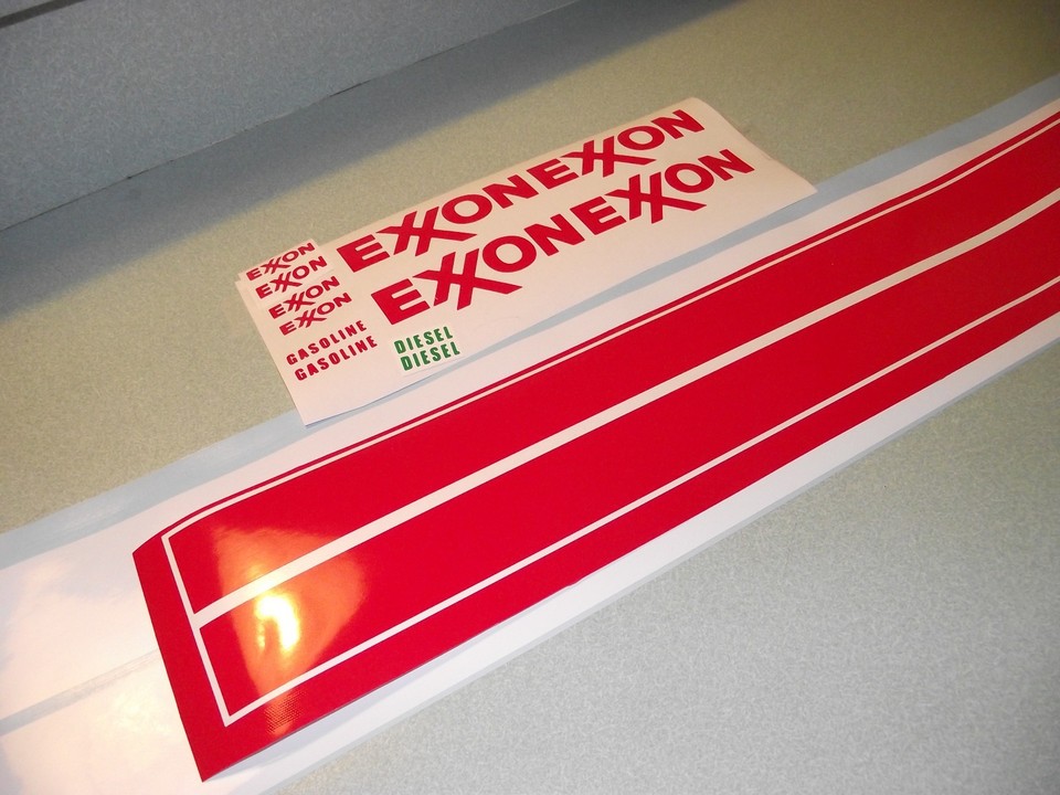 TAMIYA 1/14 SCALE EXXON TANKER VINYL DIE CUT DECAL SET | eBay