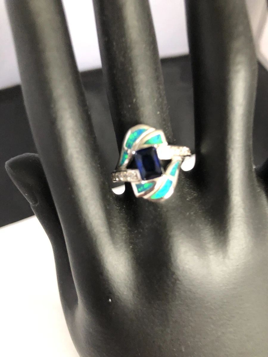 Australian Opal Inlay Rings