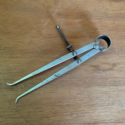 L. S. Starrett Curved Tip Flat Leg Bow Spring Caliper and Divider ...