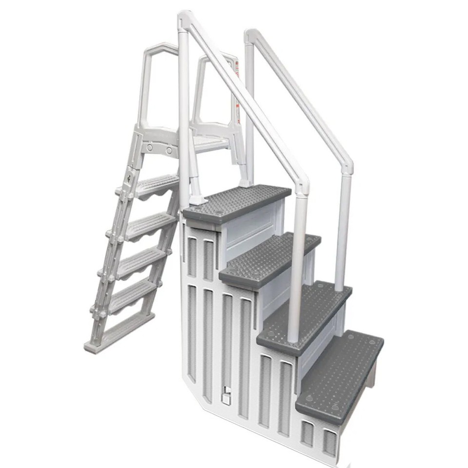 28" Wide Anti-Slip Pool Steps for Above Ground Swimming Pool (Various ...