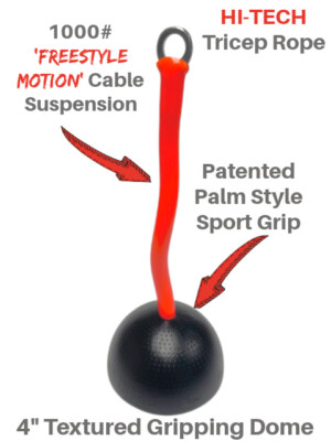 TRI BELLS 4" Single Tricep Cable Machine Handle | eBay