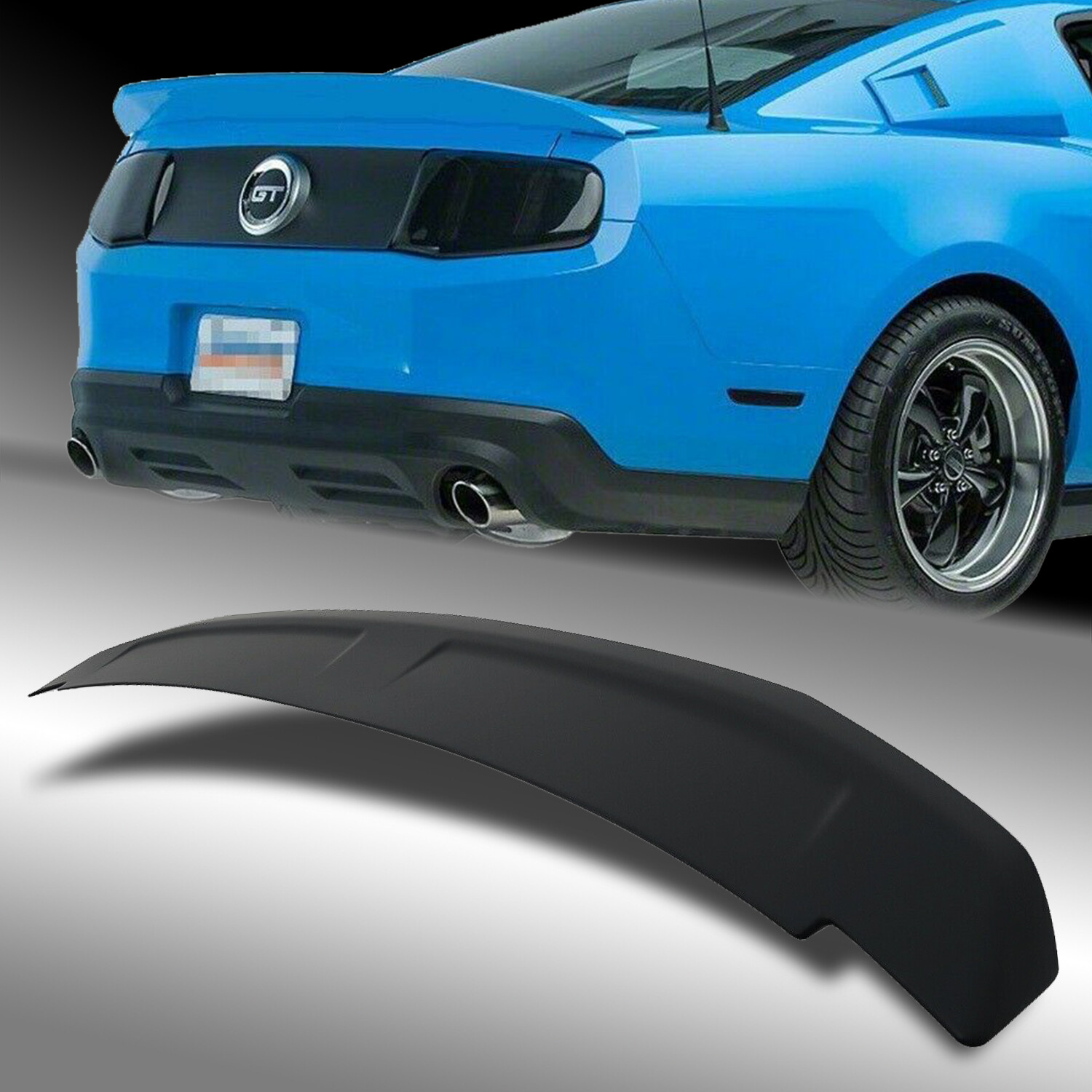 Black Rear Trunk Wing Spoiler for 2010-2014 Ford Mustang Coupe Shelby ...