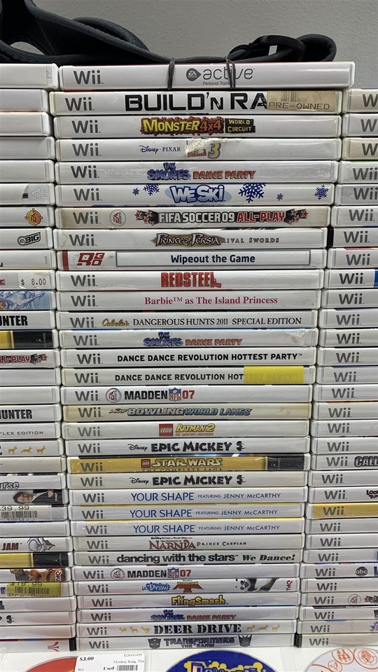 Lot of 169 - Nintendo Wii Games - DDR, uDraw, Wii Play | eBay
