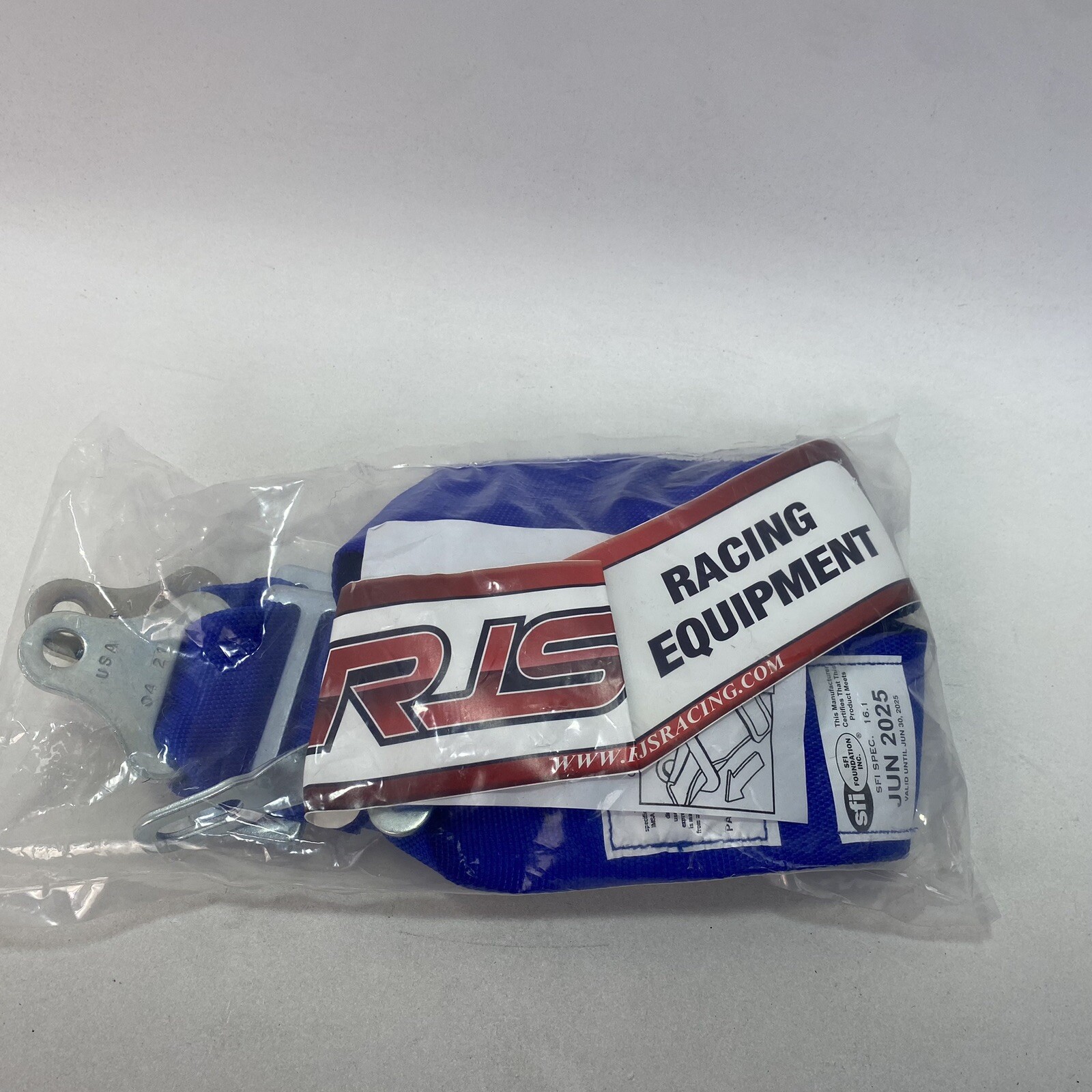 RJS RACING SFI 16.1 LATCH & LINK 3" LAP BELTS BLUE PAIR 50502 15001901 ...