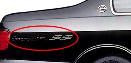 Dark Cherry Metallic 1/4 Panel Emblems Fits 94-96 Impala SS New Genuine ...