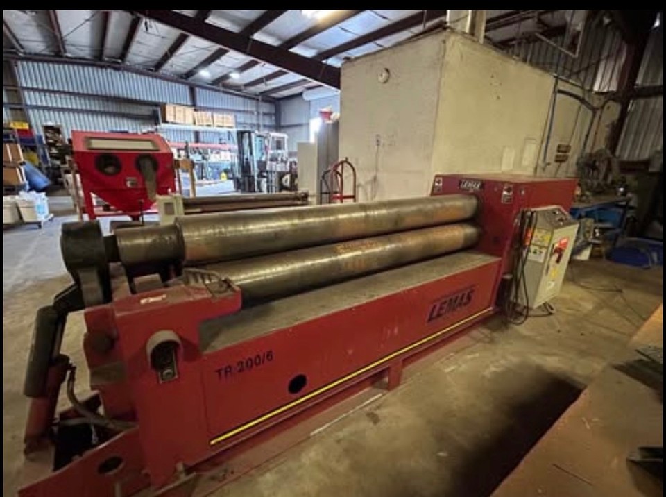 Lemas roller, rolls up to 5/8 plate, 8000 lbs., 137”x45”x49” | eBay