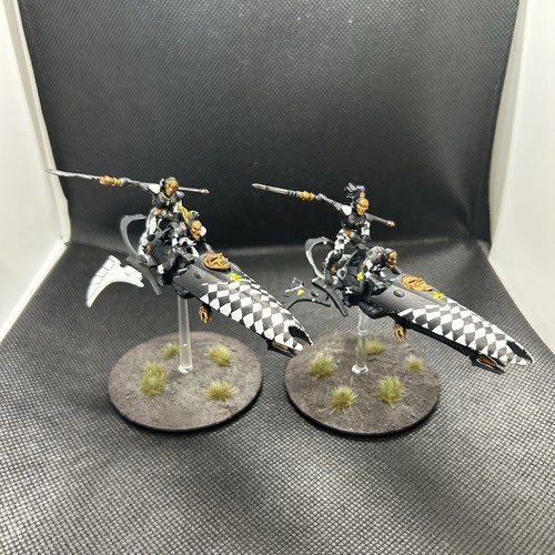 Harlequin Skyweavers x2 Painted Warhammer 40k Aeldari Jetbikes Eldar ...