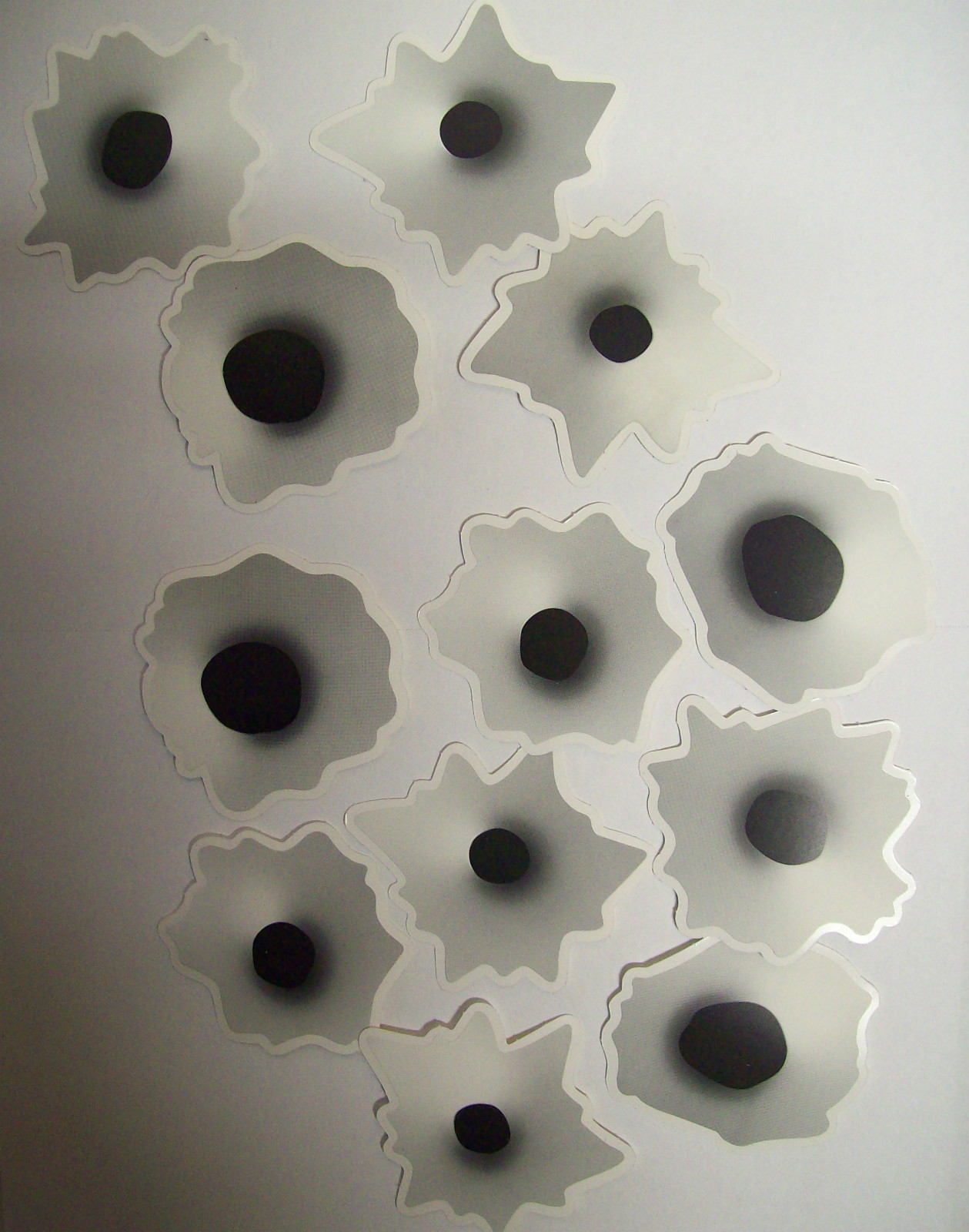 Lot Of 2880 Fun Bullet Hole Decals / Stickers for car truck bike wall ...