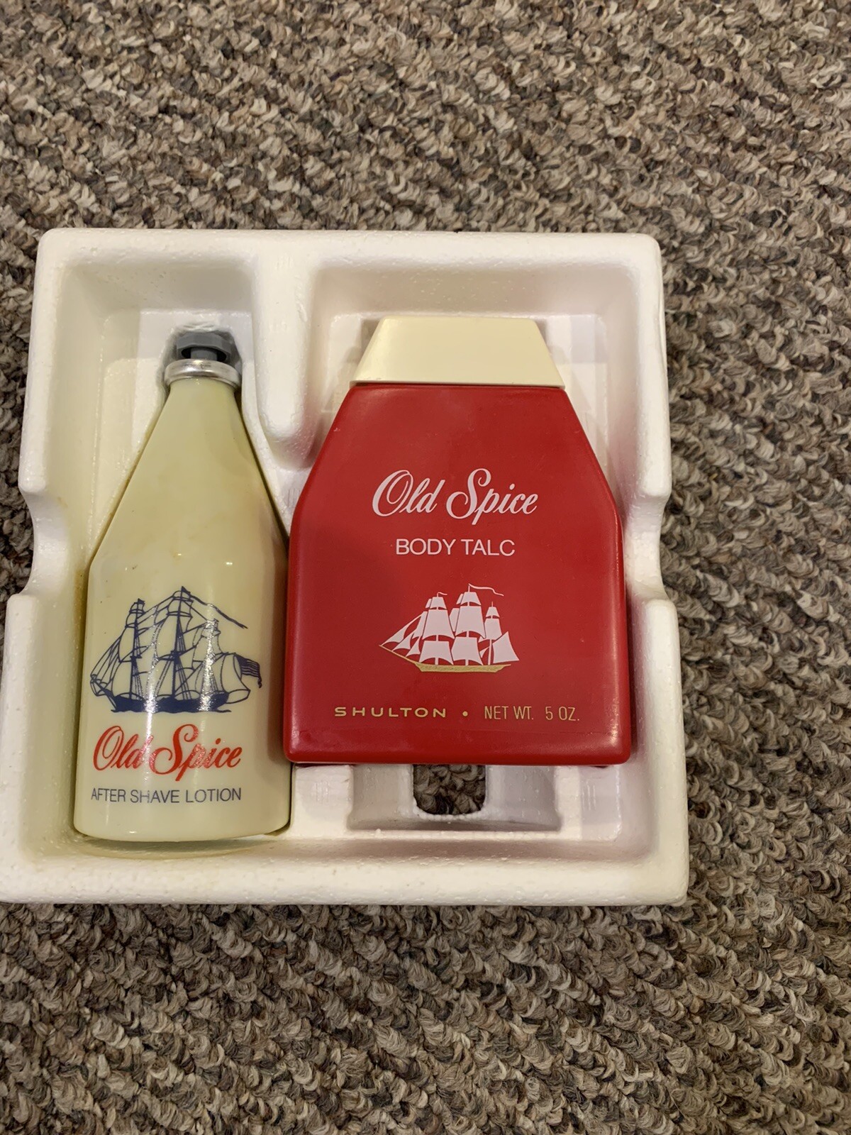 Vintage After Shave OLD SPICE by SHULTON Old Formula 4 1/4 oz Body Talc ...