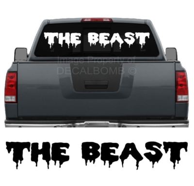 The Beast Windshield Decal Sticker -Drip1- diesel turbo truck car lift ...