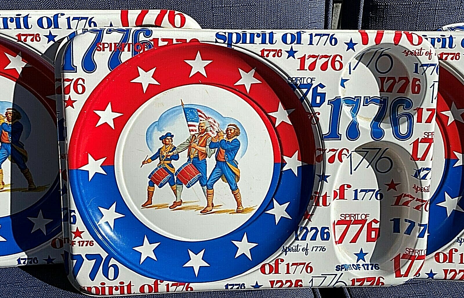 4-1776-1976 Bicentennial Spirit of 76 American Revolution Plastic Food ...
