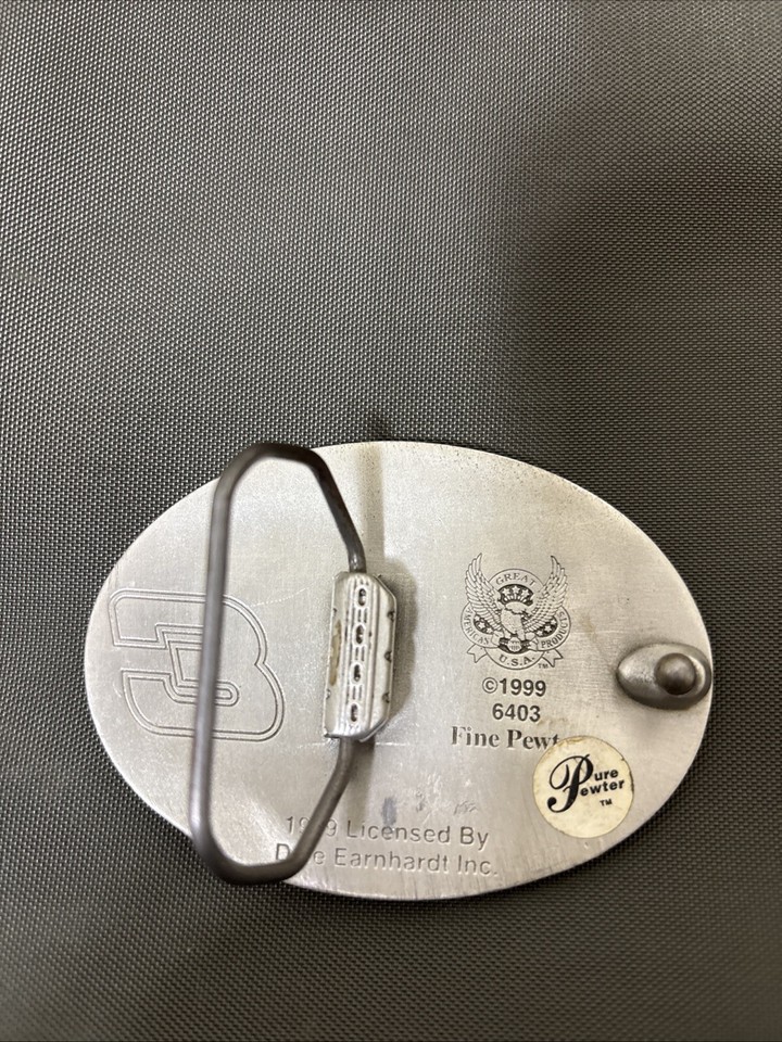 VINTAGE 1999 DALE EARNHARDT PEWTER BELT BUCKLE NASCAR #3 Racing | eBay