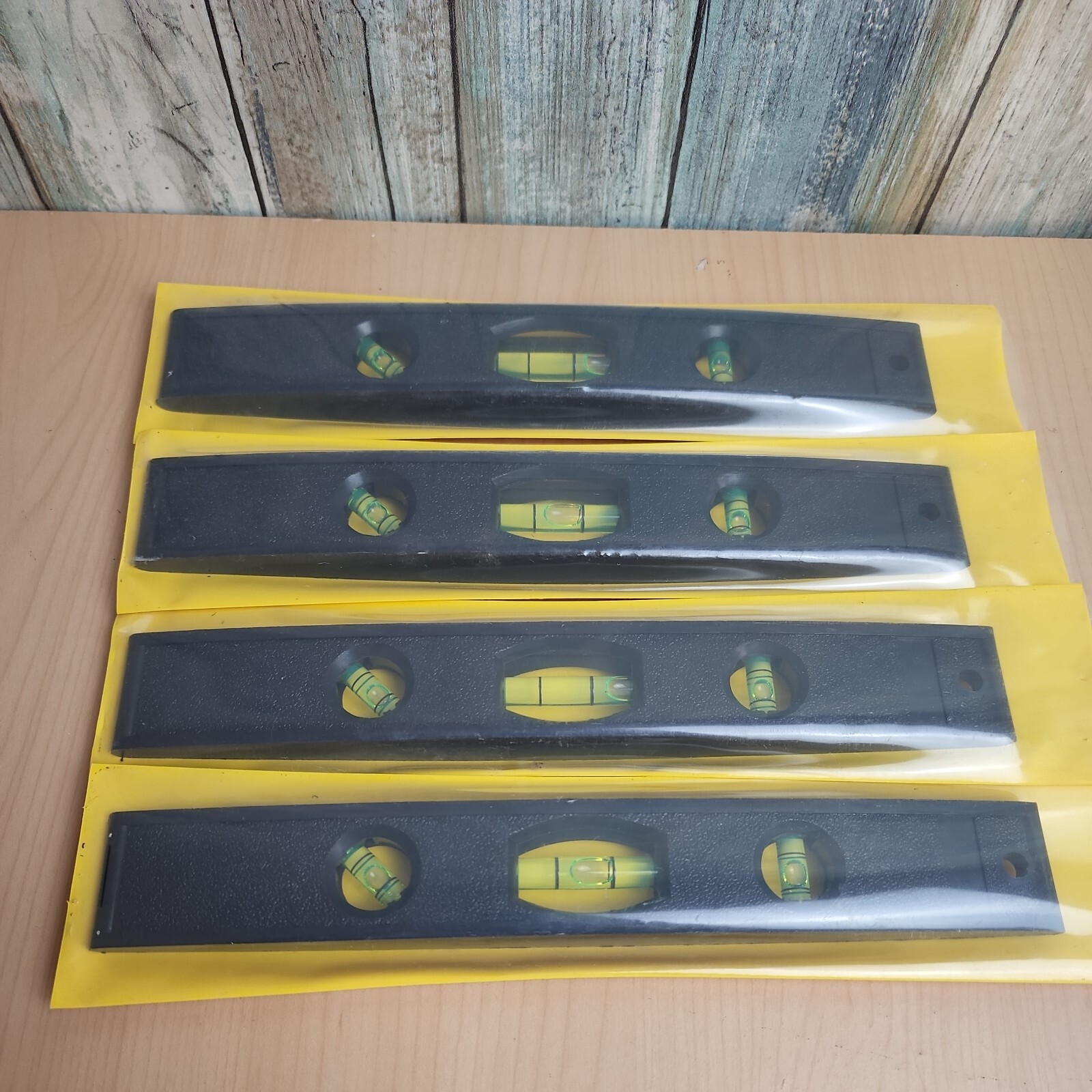 Lot of 4 Torpedo 9" Level Plumb Shock Resistant Material Non-Conductive ...