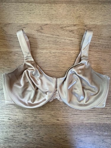 SOMA Warm Amber Lace 34G Sensuous Side Minimizer Unlined Bra Underwire ...