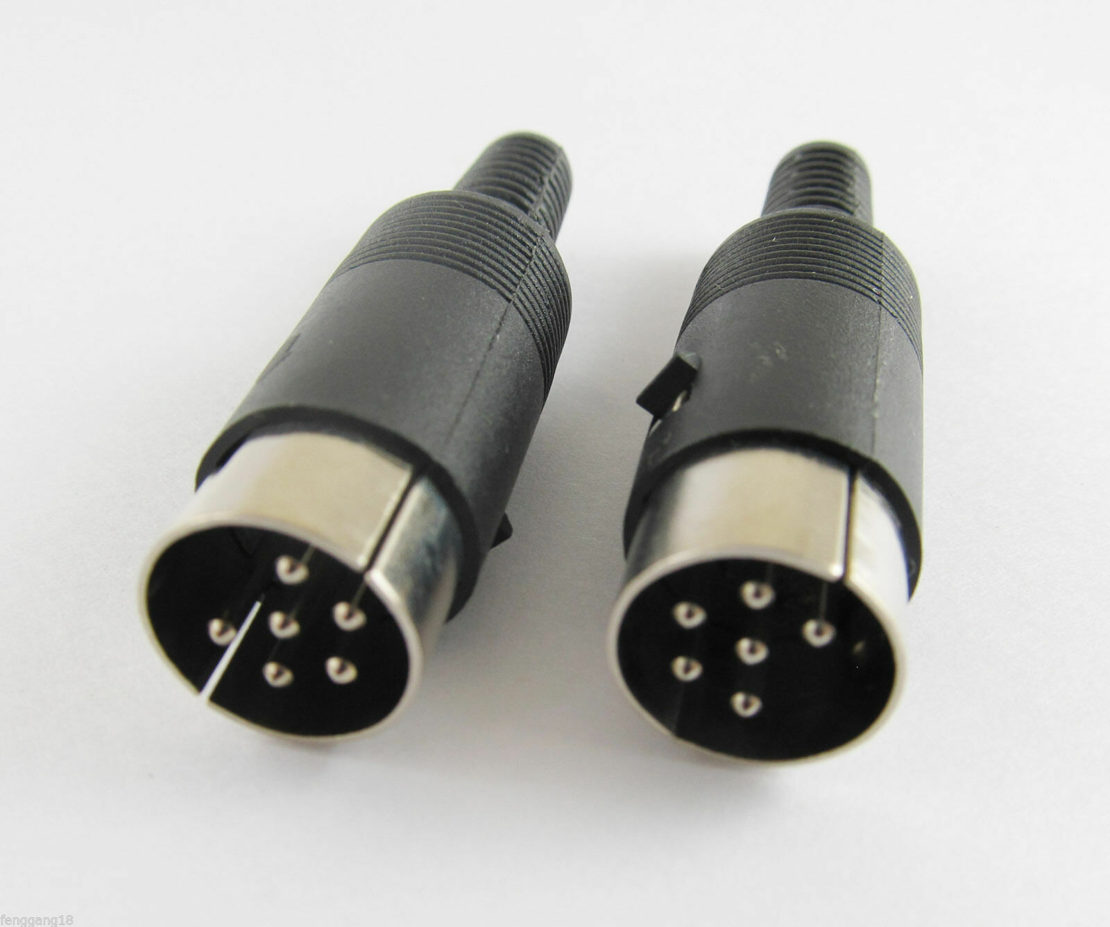 5pcs DIN Plug Male Plug Cable Connector 6 Pin With Plastic Handle | eBay