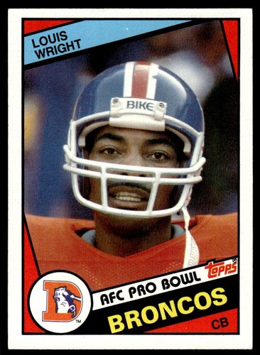 1984 TOPPS LOUIS WRIGHT DENVER BRONCOS #72 | eBay