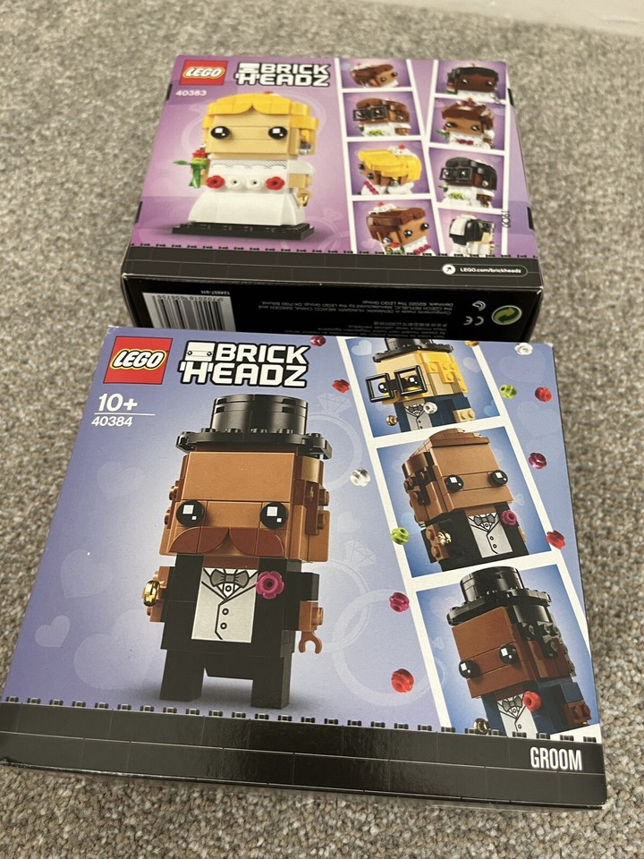 Lego Brickheadz Bride & Groom (40383/40384) Perfect Wedding Present ...
