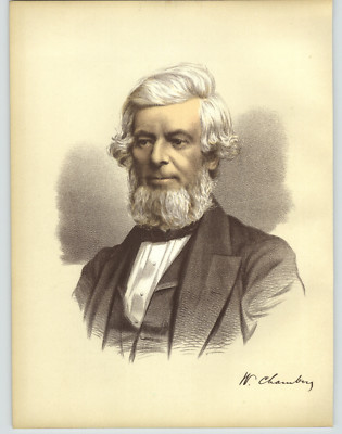 1880 Historical Color Portraits 8 Pg Bio William Chambers Literary ...