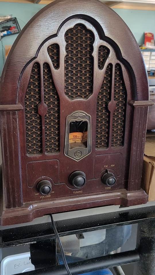 General Electric Cathedral Reproduction Am Fm Radio 7-4100 Works | eBay