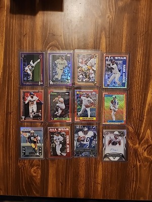 Mixed Baseball & Football 750 + Card Lot Inserts, #'d, Auto, Rookies ...