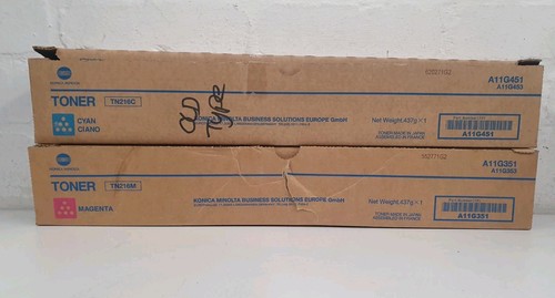 Genuine Konica Minolta TN216C / TN216M / Toner Cartridges (Used) For ...