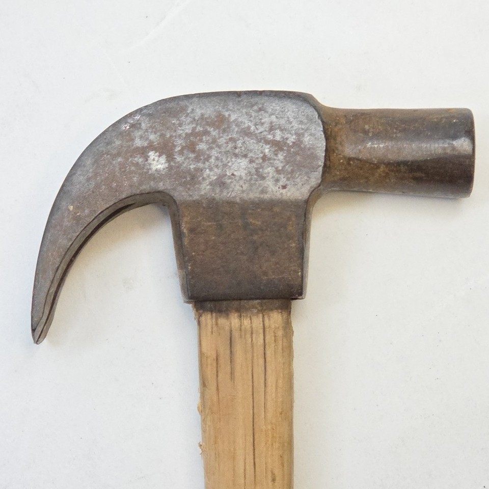 Vintage Bell Head Faced Drop Claw Hammer Tool Co. 11” Long 11.6 Oz ...