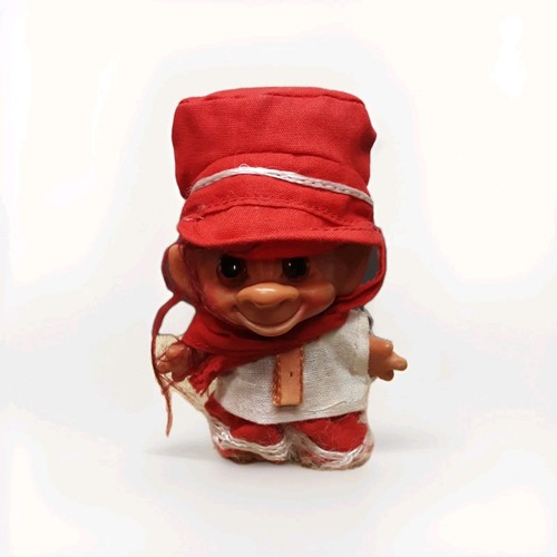 Vintage 1960's Reg Des UK Troll Doll w Original Costume, Red Hair | eBay