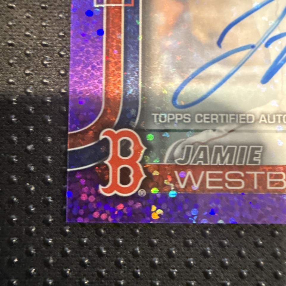 2025 Jamie Westbrook Rookie Auto #RA-JWE (Purple Speckle /299) and base ...