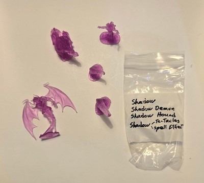 Shadow Creatures (Demon, Hound and Tentacles - as pictured) - Reaper ...