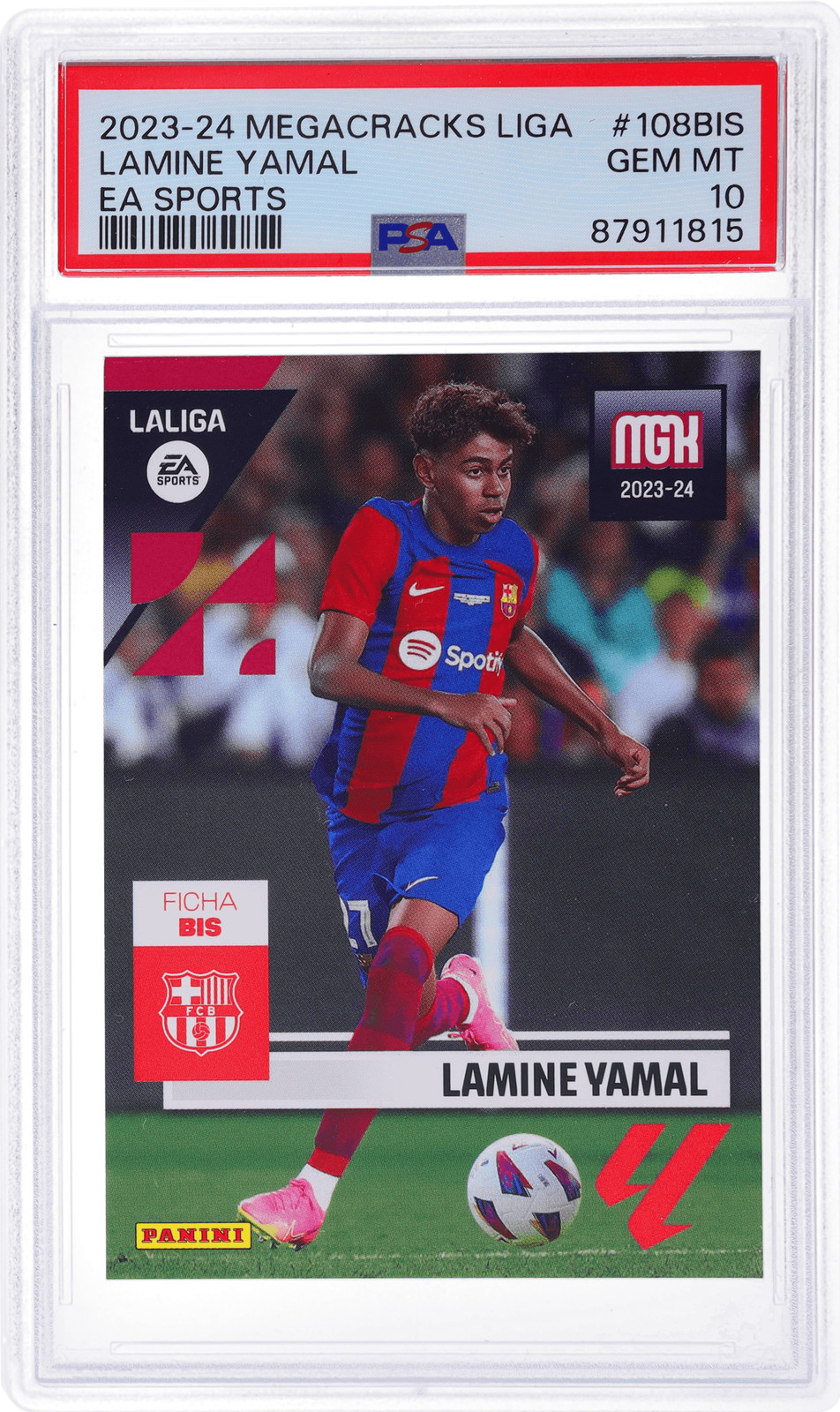 Lamine Yamal 2023 Panini Megacracks La Liga EA Sports #108BIS Base ...