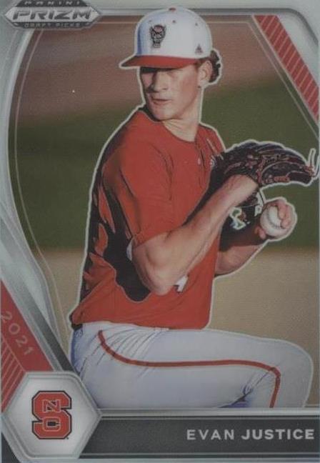 2021 Panini Prizm Draft Picks - Evan Justice #PDP140 Silver Prizm (RC ...
