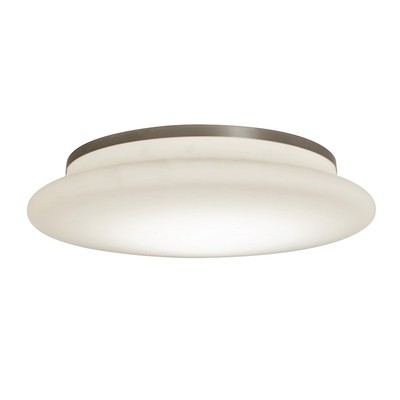 AFX Lighting Sutton LED 18" Flush Mount, Nickel/Frosted White ...