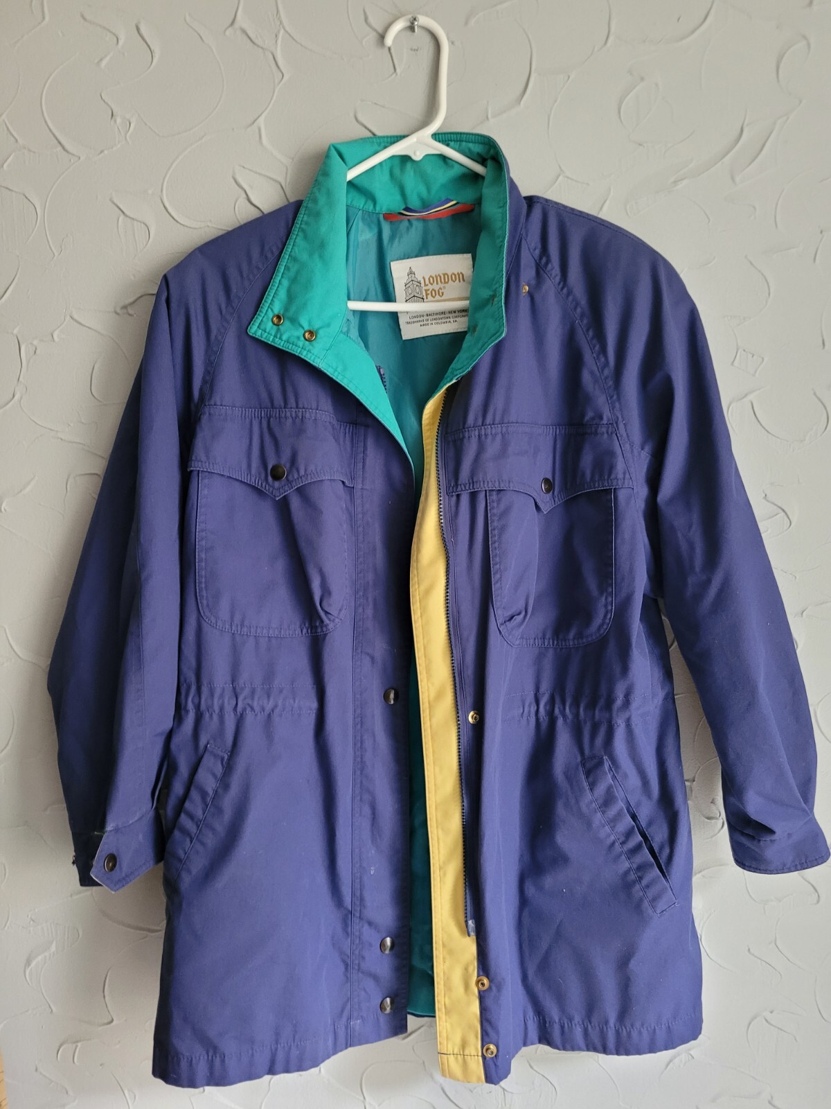 Vintage London Fog Windbreaker Jacket Size Regular 6 1980s Jacket ...