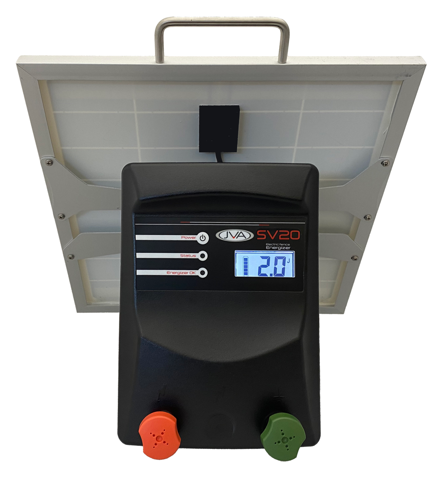 JVA SV20 Solar Electric Fence Energizer LiFePO4 Battery - 2.7 Joule, 20 ...