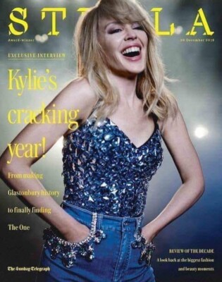 KYLIE MINOGUE Stella Sunday Telegraph Magazine 12/2019 DISCO RARE ...