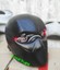 Custom Deadpool Black Helmet Bobber Chopper For Motorcycle ( approved ...