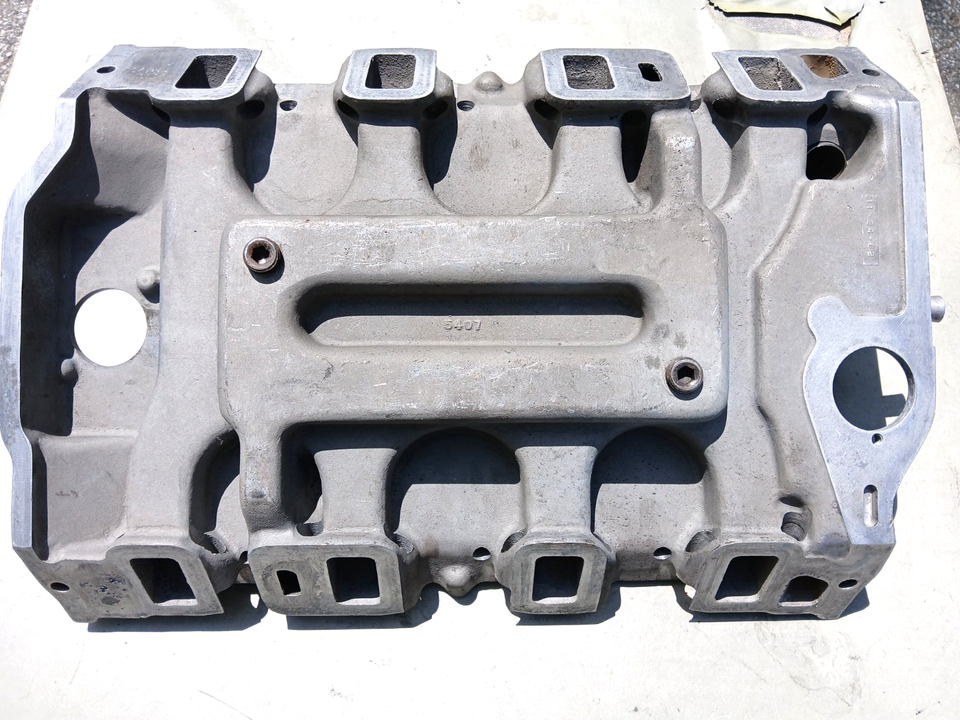 Offenhauser Dual-Quad "High-Rise" Aluminum Intake Manifold FE Ford 352 ...