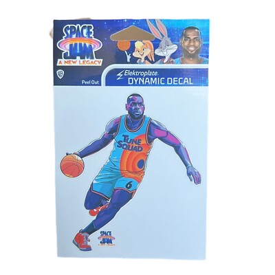 Space Jam: A New Legacy Elektroplate LeBron Dribbling Decal Made In USA ...