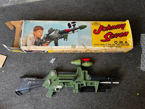 1964 JOHNNY SEVEN ONE MAN ARMY O.M.A. TOY GUN by TOPPER TOYS! BOXED! | eBay