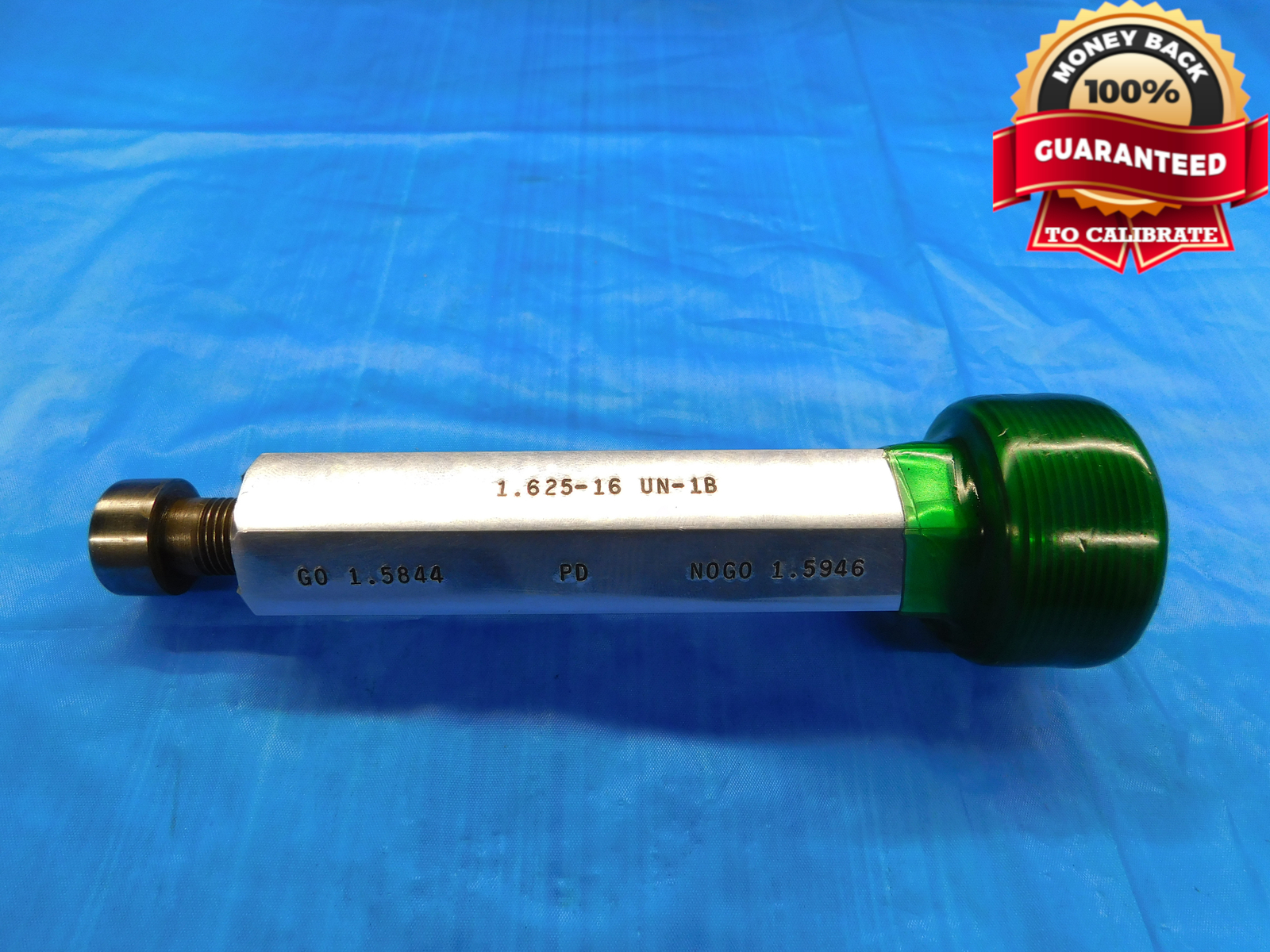 1 5/8 16 UN 1B THREAD PLUG GAGE 1.625 1.6250 NO GO ONLY P.D. = 1.5946 ...