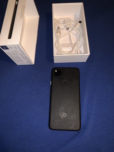 Google Pixel 4a - 128 GB - Just Black (Unlocked) W/ Box Tested. G025J 5 ...