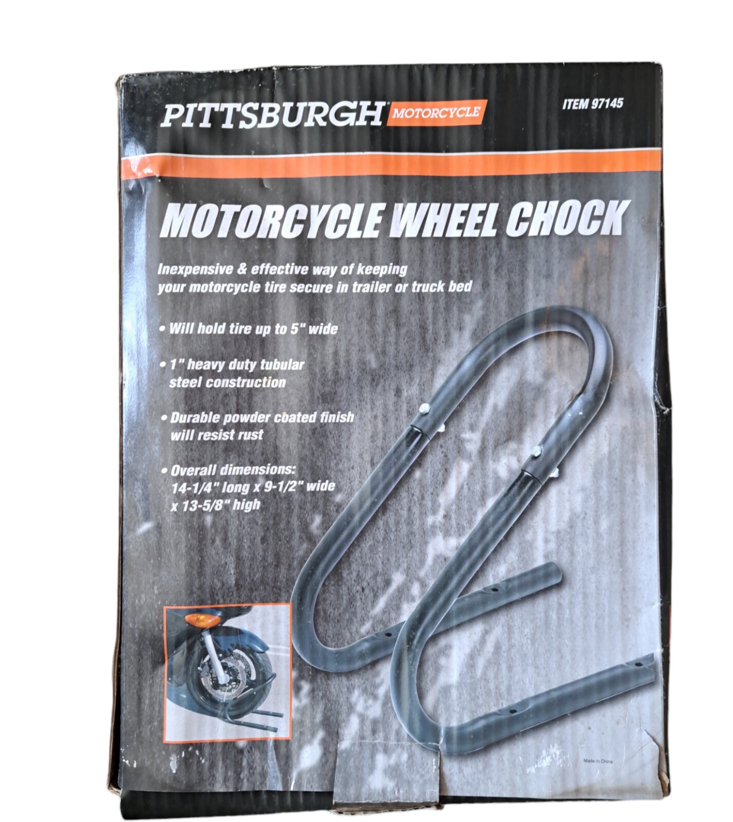 Pittsburgh Motorcycle Wheel Chock #97145 Open Box | eBay