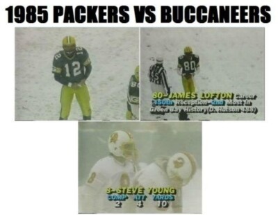 1985 Green Bay Packers vs Tampa Bay Buccaneers DVD Snow Bowl | eBay