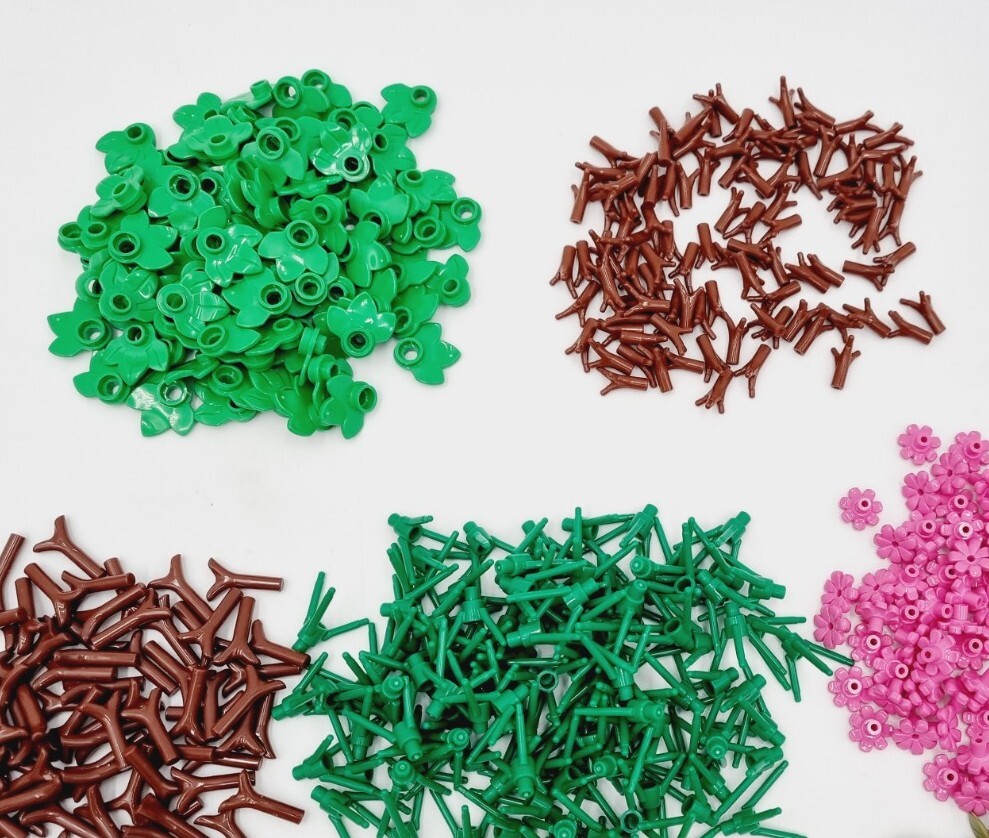 Lego 800x Pflanzen Blumen Pflanzenteile Blüten Blätter Gras Äste ...