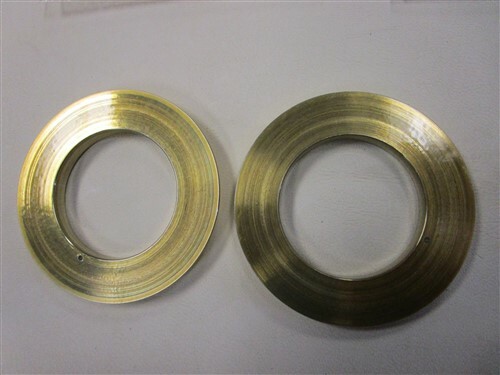 LIVORSI GWMKG ALUMINUM THRU HULL TRIM RING KIT GOLD PAIR OF (2) MARINE ...