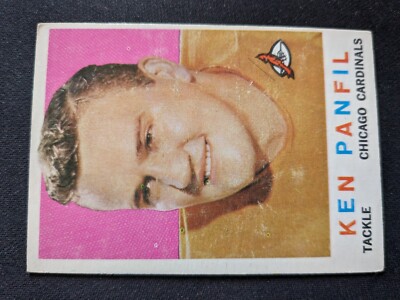 1959 Topps Football Card # 71 Ken Panfil RC - Chicago Cardinals (VG/EX ...