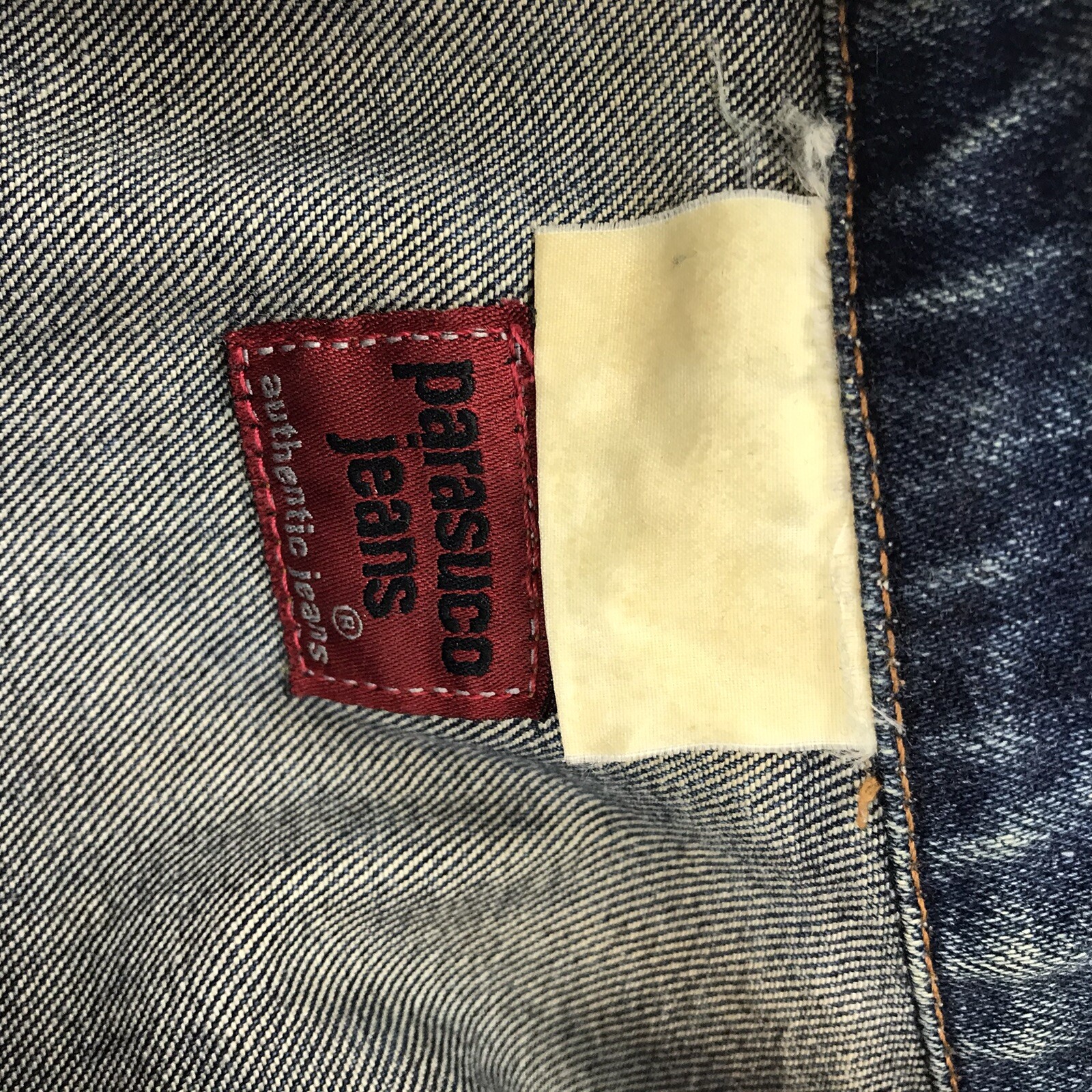 Vintage Parasuco Jeans Cropped Denim Jacket Distressed Riveted XS ...