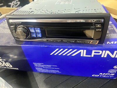 Alpine old school CDE-9846 CD AM FM Mp3 with pre out rare 1 din single ...